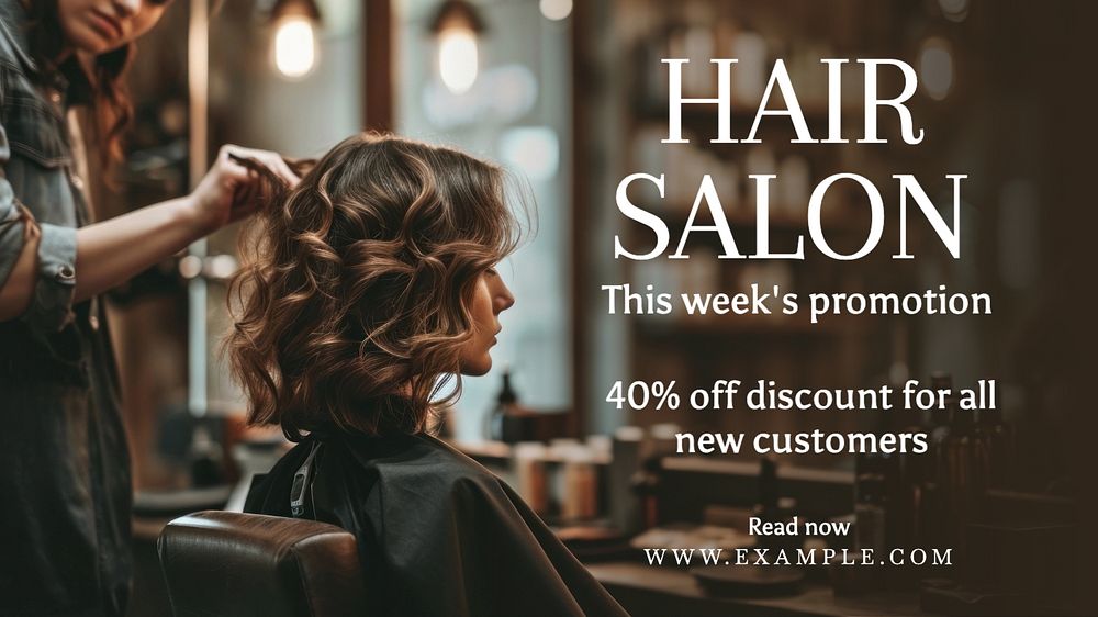 Hair salon blog banner template | Premium Editable Template - rawpixel