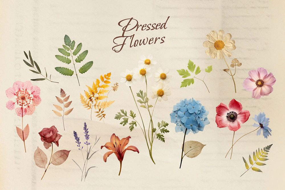 Pressed flower, editable design element | Premium Editable Design ...