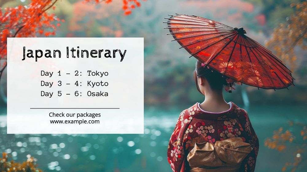 Japan itinerary blog banner template | Premium Editable Template - rawpixel
