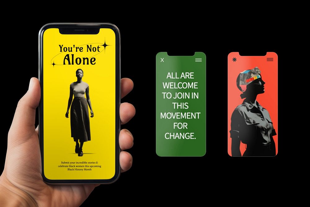 Phone screen mockup, editable design | Premium Scene Creator - rawpixel