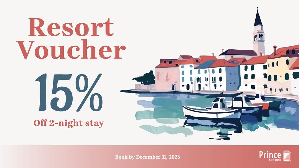 Mountain resort voucher template | Premium Editable Template - rawpixel