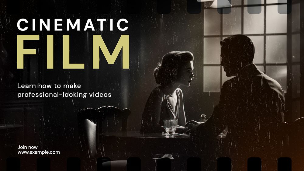 Cinematic Film blog banner template | Premium Editable Template - rawpixel