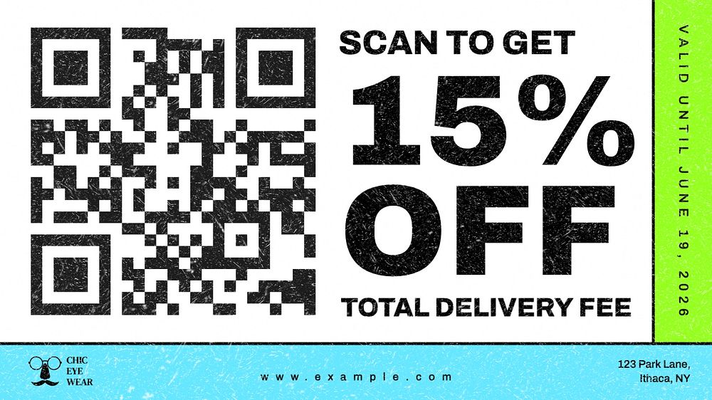 Delivery fee voucher template | Premium Editable Template - rawpixel