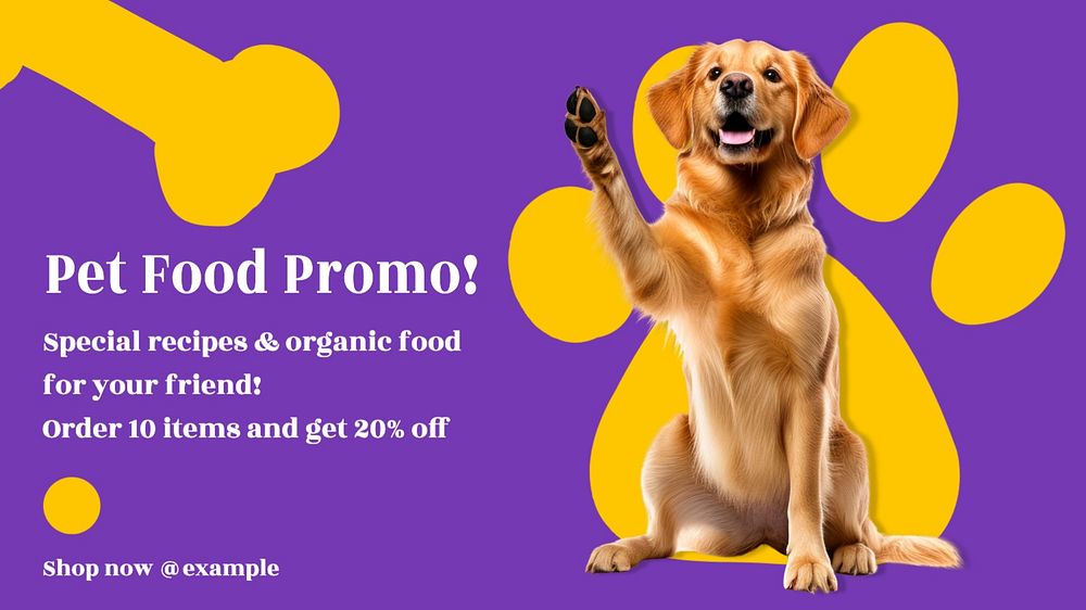 Pet food blog banner template | Premium Editable Template - rawpixel