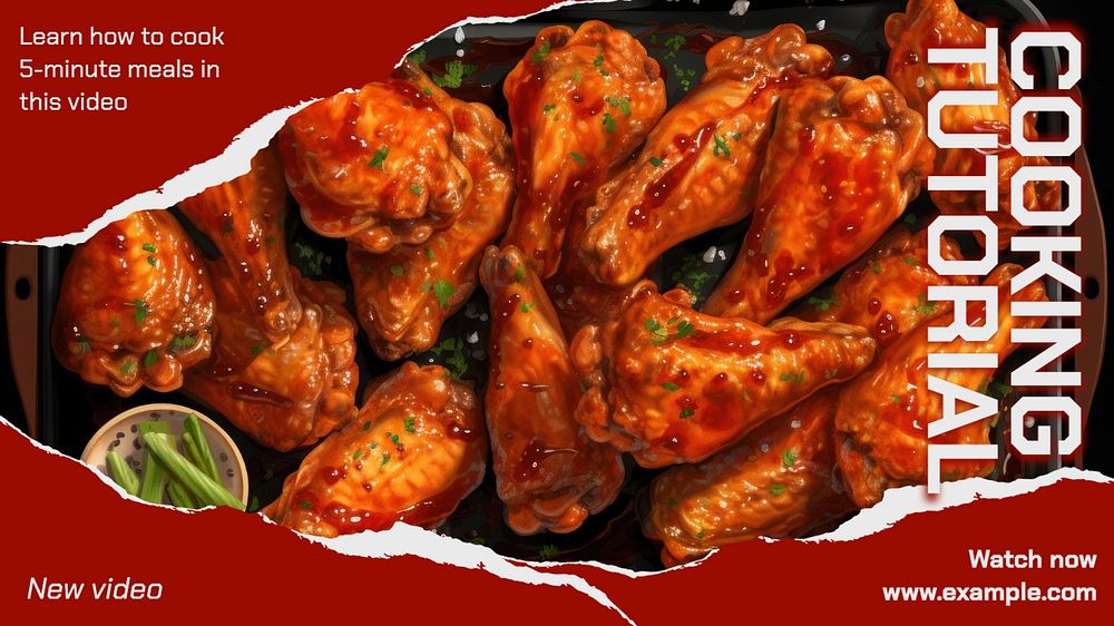 Cooking tutorial blog banner template | Premium Editable Template ...