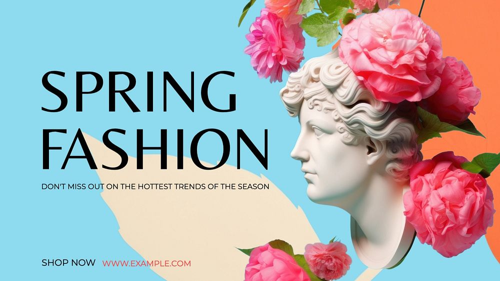 Spring fashion blog banner template | Premium Editable Template - rawpixel