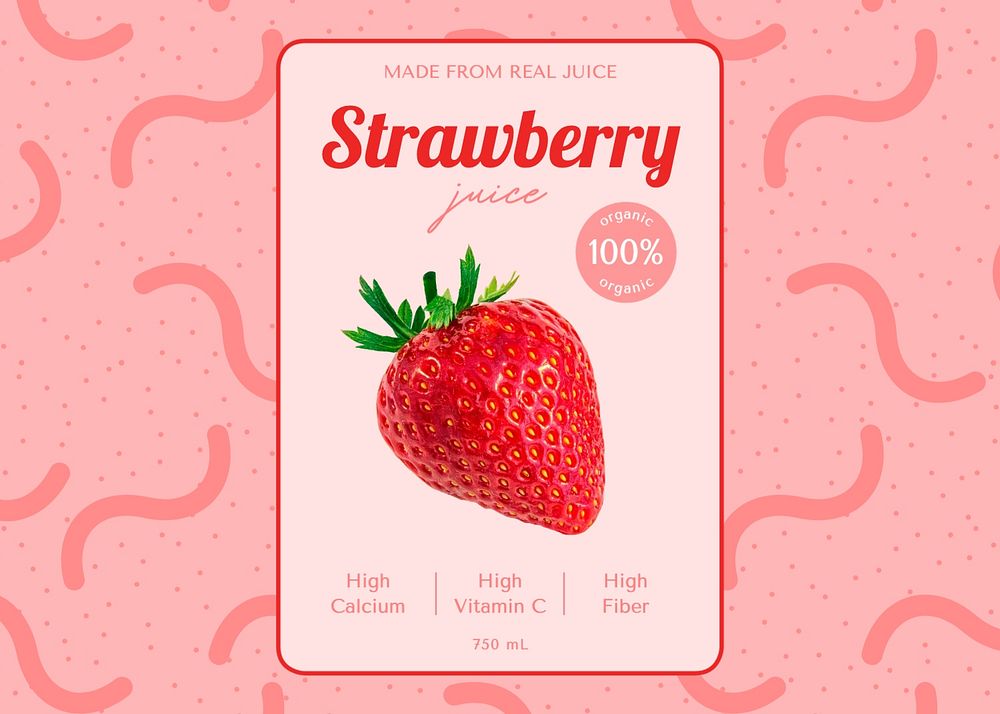 Juice label template, editable design | Premium Editable Template ...