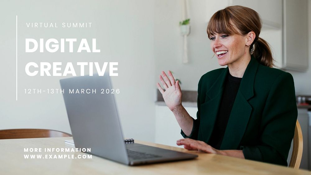 Digital creative summit blog banner | Premium Editable Template - rawpixel