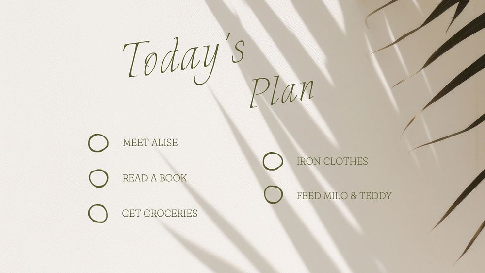 Today's plan blog banner template | Premium Editable Template - rawpixel