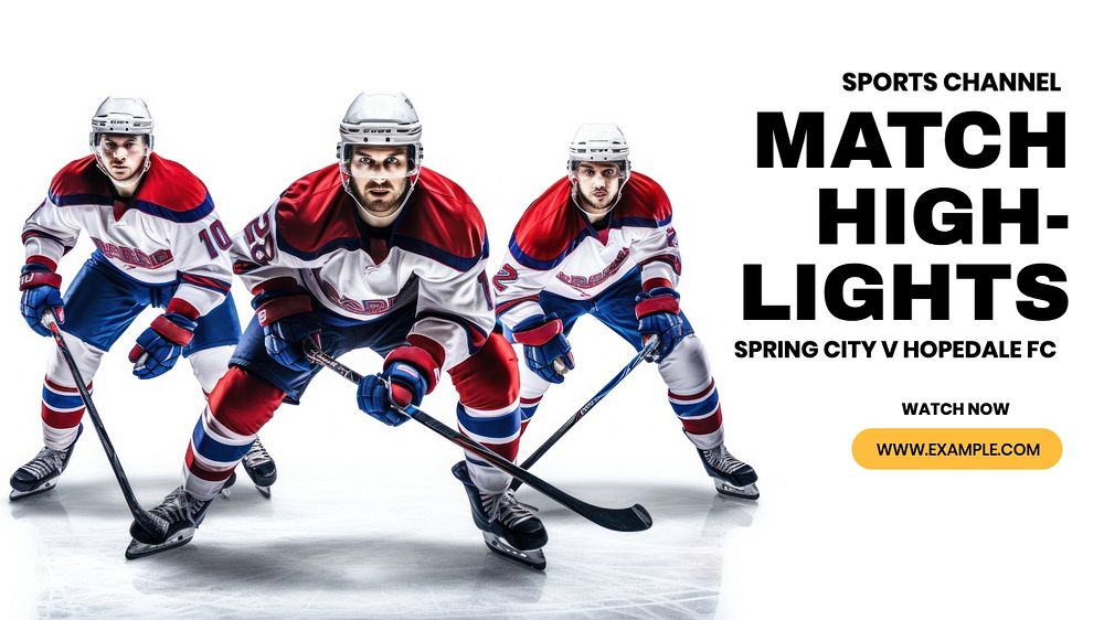 Match highlights blog banner template | Premium Editable Template ...