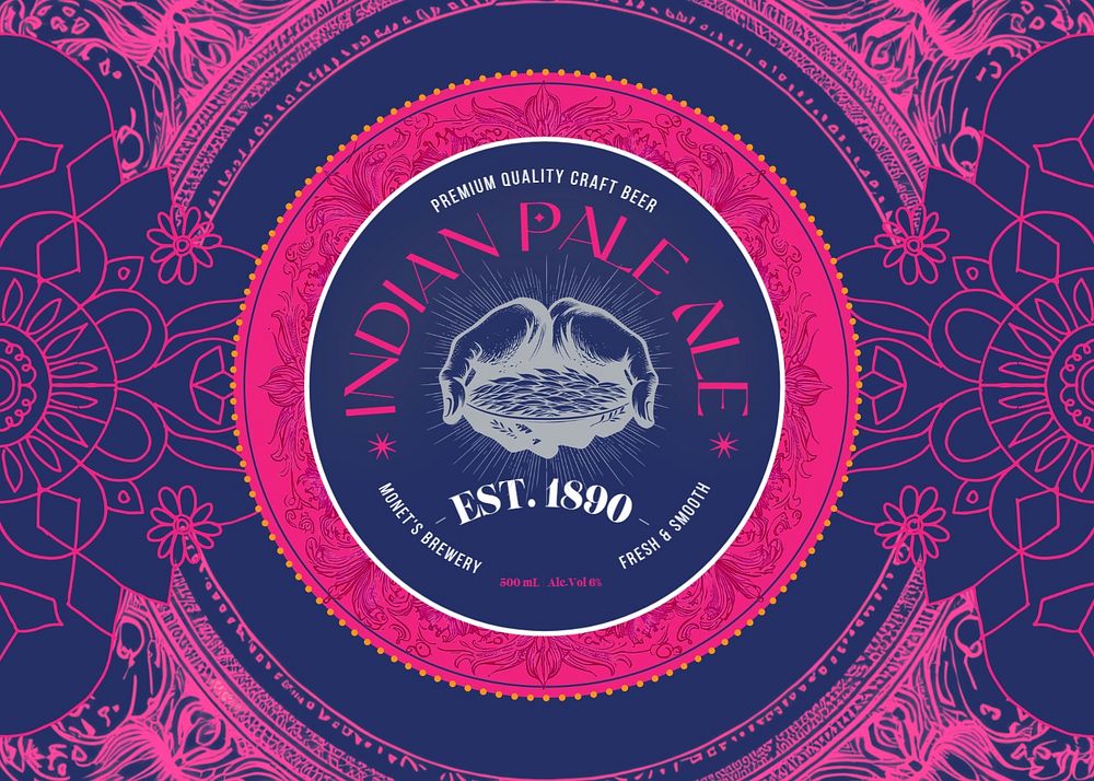 Craft beer label template, editable | Premium Editable Template - rawpixel