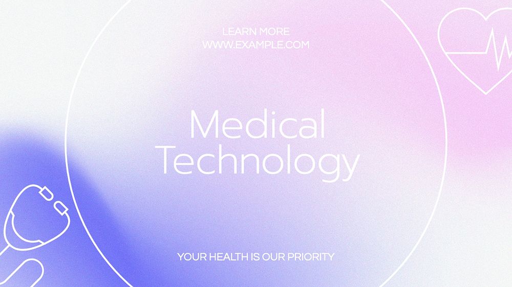 Medical technology blog banner template | Premium Editable Template ...