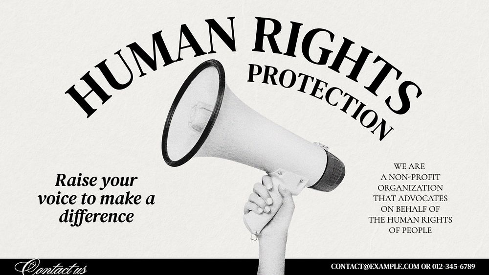 Human rights blog banner template | Free Editable Template - rawpixel