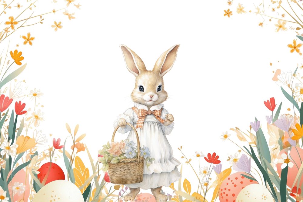 Easter rabbit editable design, community | Free Editable Design - rawpixel