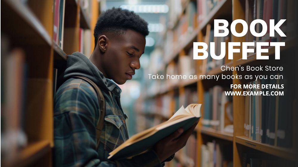 Book buffet blog banner template | Premium Editable Template - rawpixel