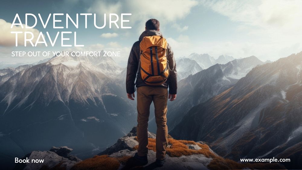Adventure travel blog banner template | Premium Editable Template ...
