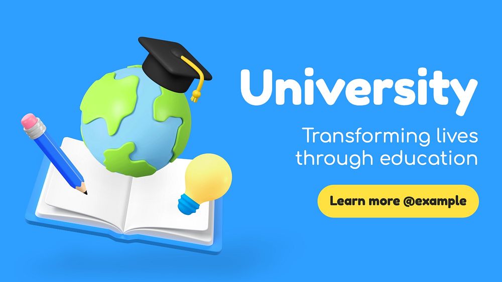 University blog banner template | Premium Editable Template - rawpixel