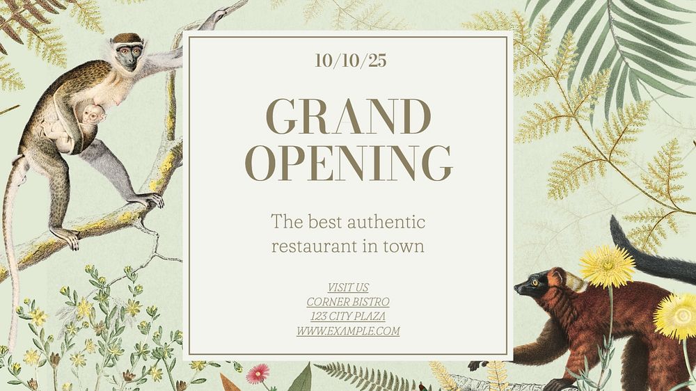 Grand opening blog banner template | Premium Editable Template - rawpixel