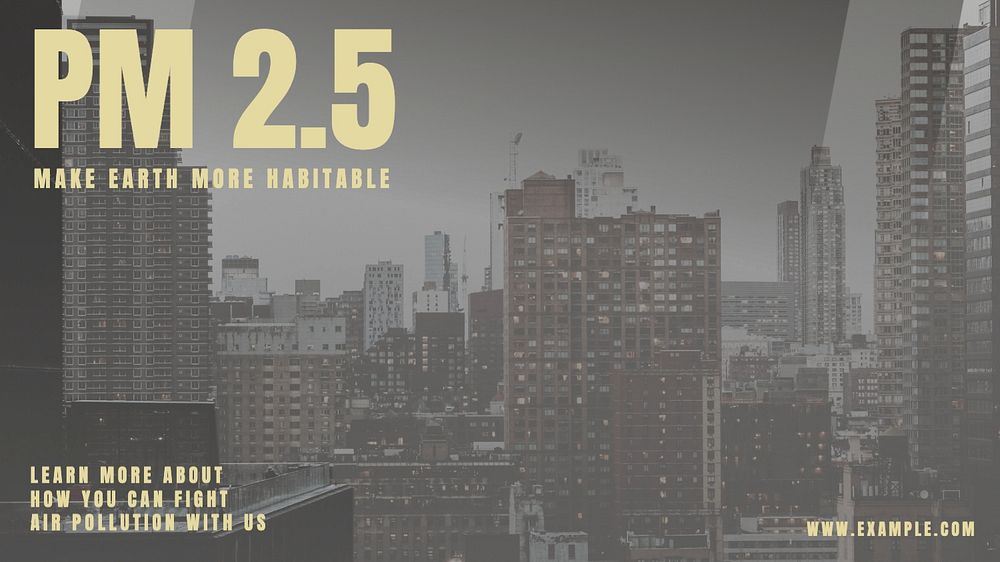 Air pollution campaign blog banner | Free Editable Template - rawpixel