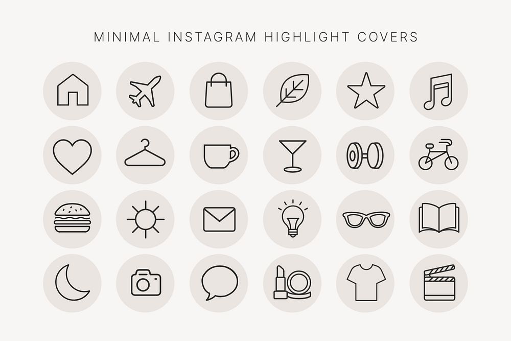Minimal Instagram story highlight cover | Free Editable Design - rawpixel