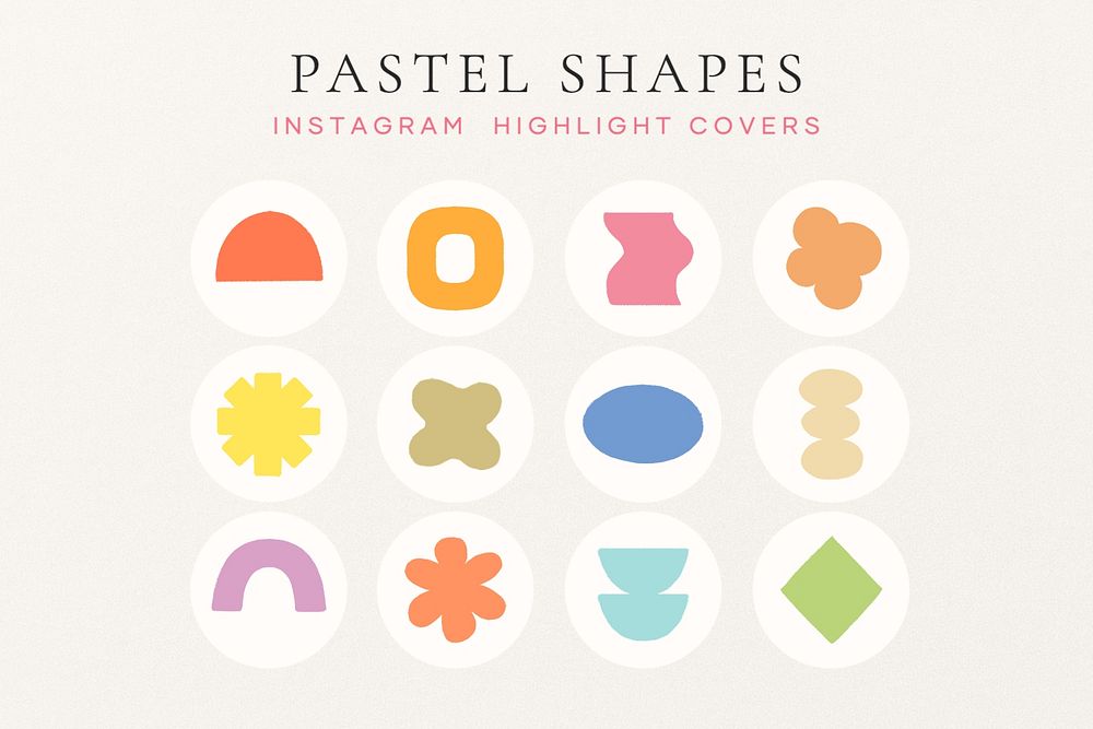 Pastel Instagram story highlight cover | Free Editable Design - rawpixel