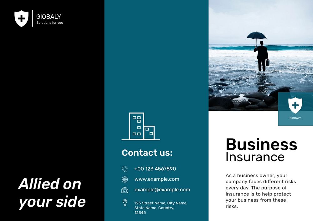 Business insurance brochure template, startup | Premium Editable ...