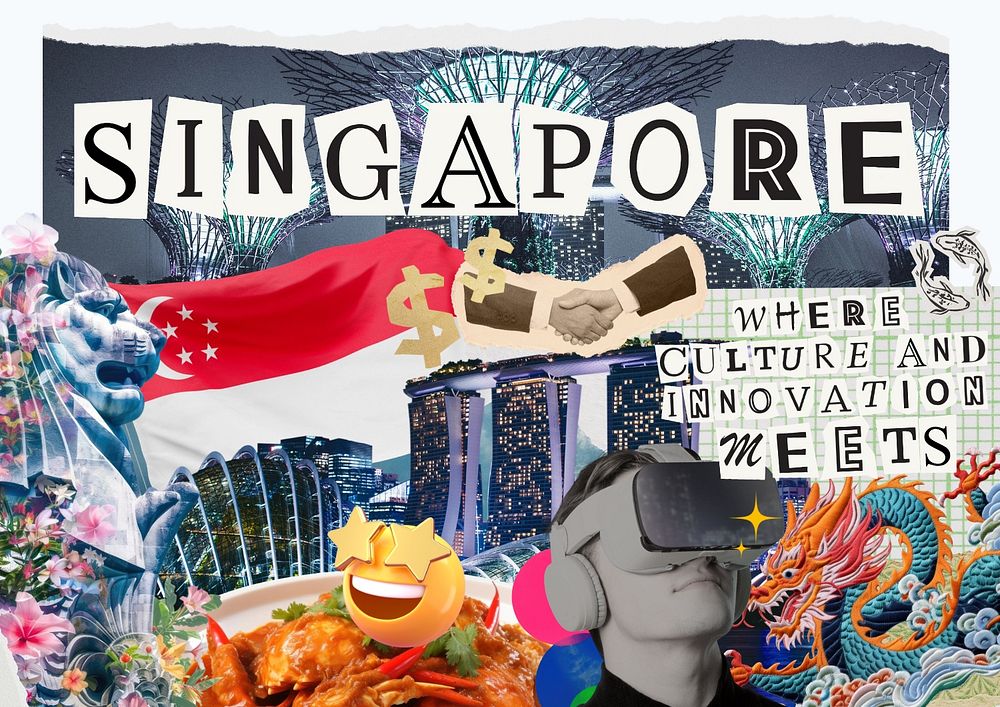 Singapore poster template, editable design | Premium Editable Design ...