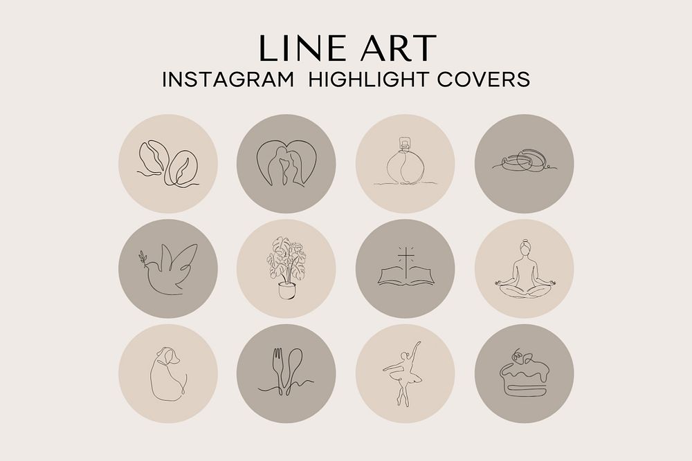 Brown Instagram story highlight cover | Premium Editable Design - rawpixel