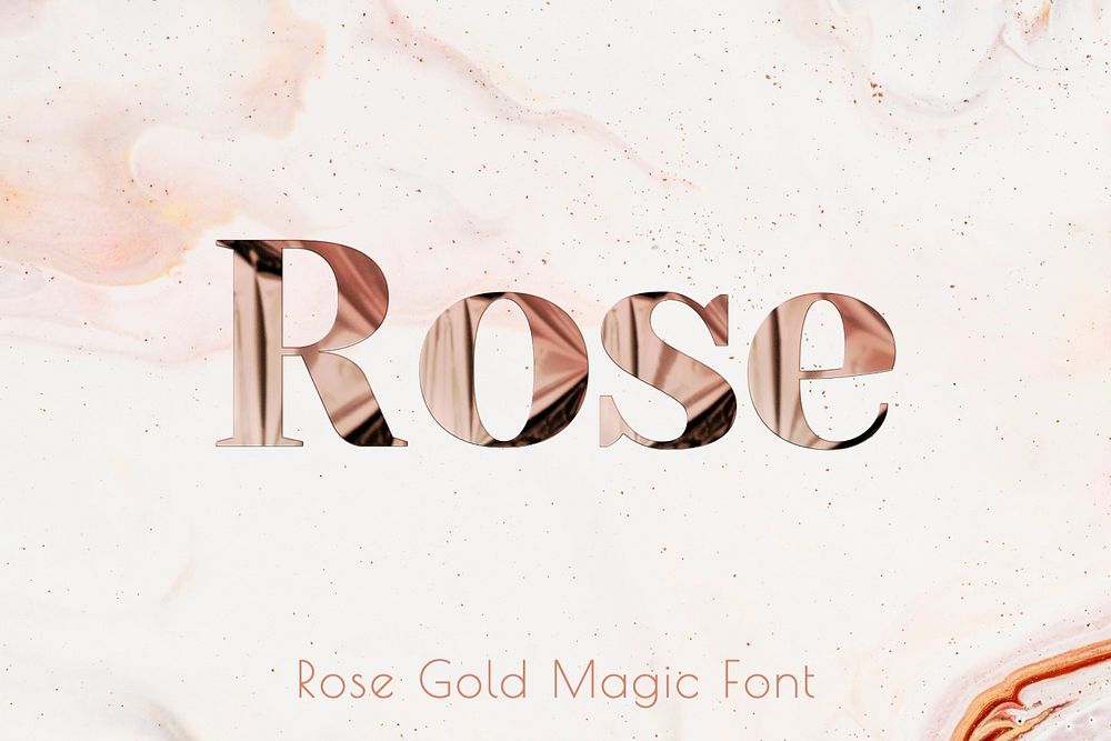 Rose gold magic font Pinterest | Premium Editable Design - rawpixel