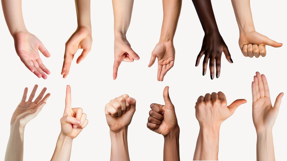 Editable hand gesture set | Premium Editable Design - rawpixel