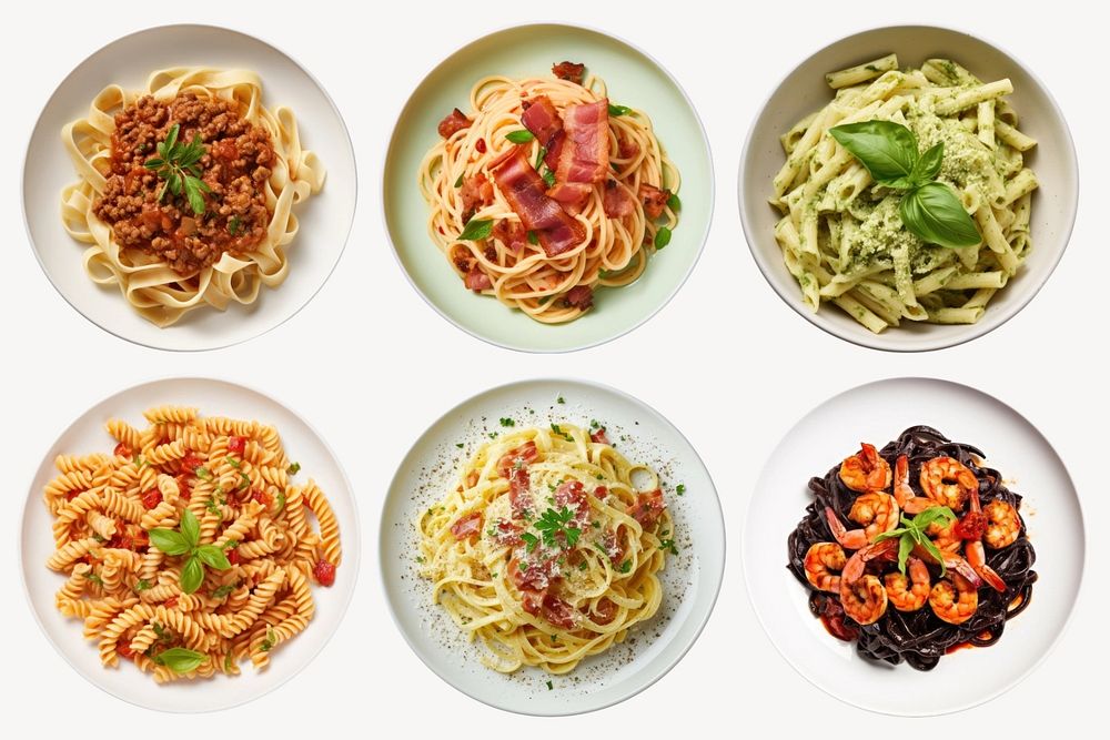 Italian pasta element set remix | Premium Editable Design - rawpixel