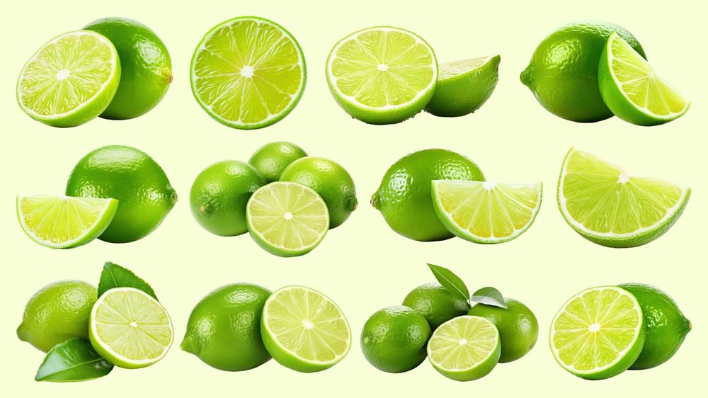 Lime element set remix | Premium Editable Design - rawpixel