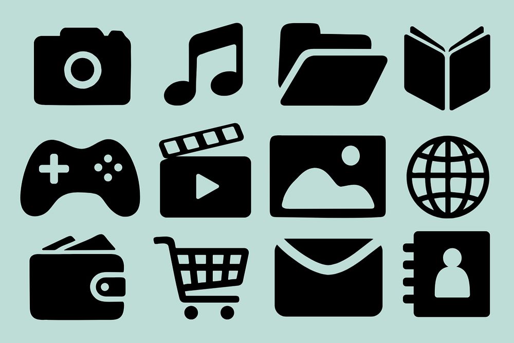 Business app icons isolated element | Premium Editable Design - rawpixel