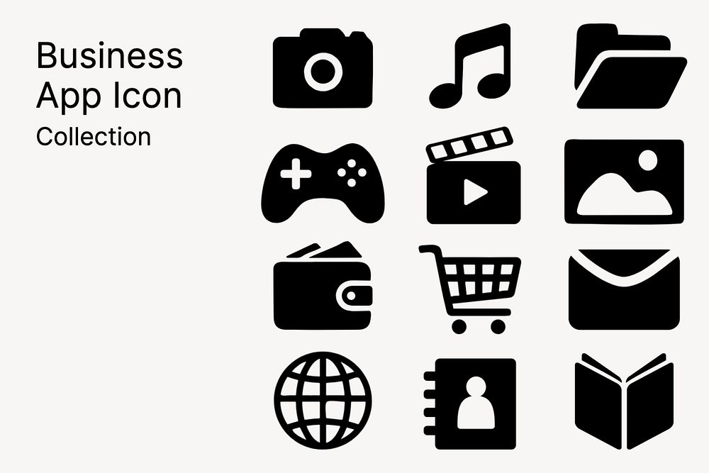 Business app icons isolated element | Premium Editable Design - rawpixel