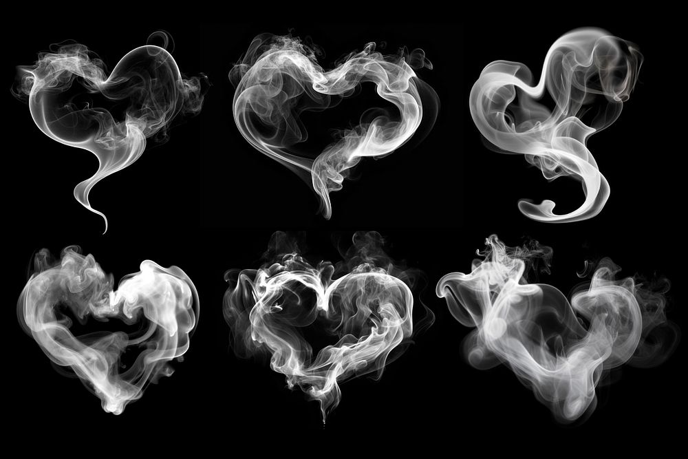 Heart shaped smoke effect isolated | Premium Editable Design - rawpixel