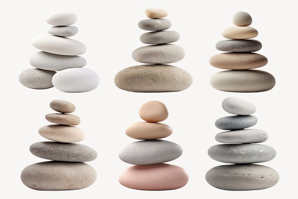 Zen stone element set, editable | Premium Editable Design - rawpixel
