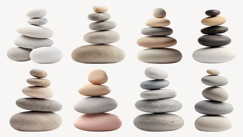 Zen stone element set, editable | Premium Editable Design - rawpixel