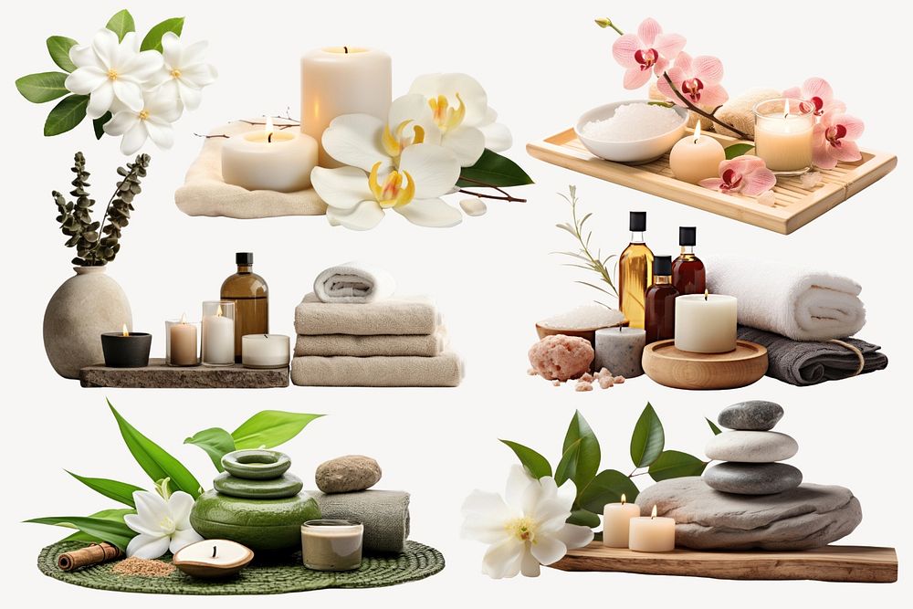 Spa element set, editable design | Premium Editable Design - rawpixel