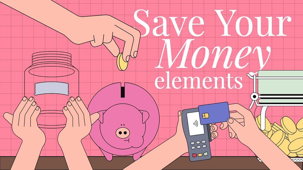 Editable money management set | Premium Editable Design - rawpixel