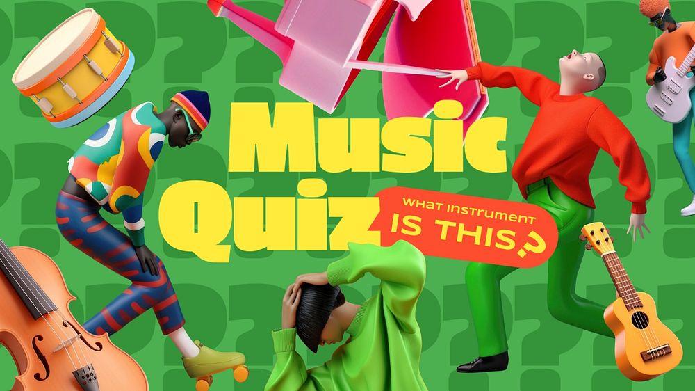 Music quiz presentation template | Premium Editable Template - rawpixel