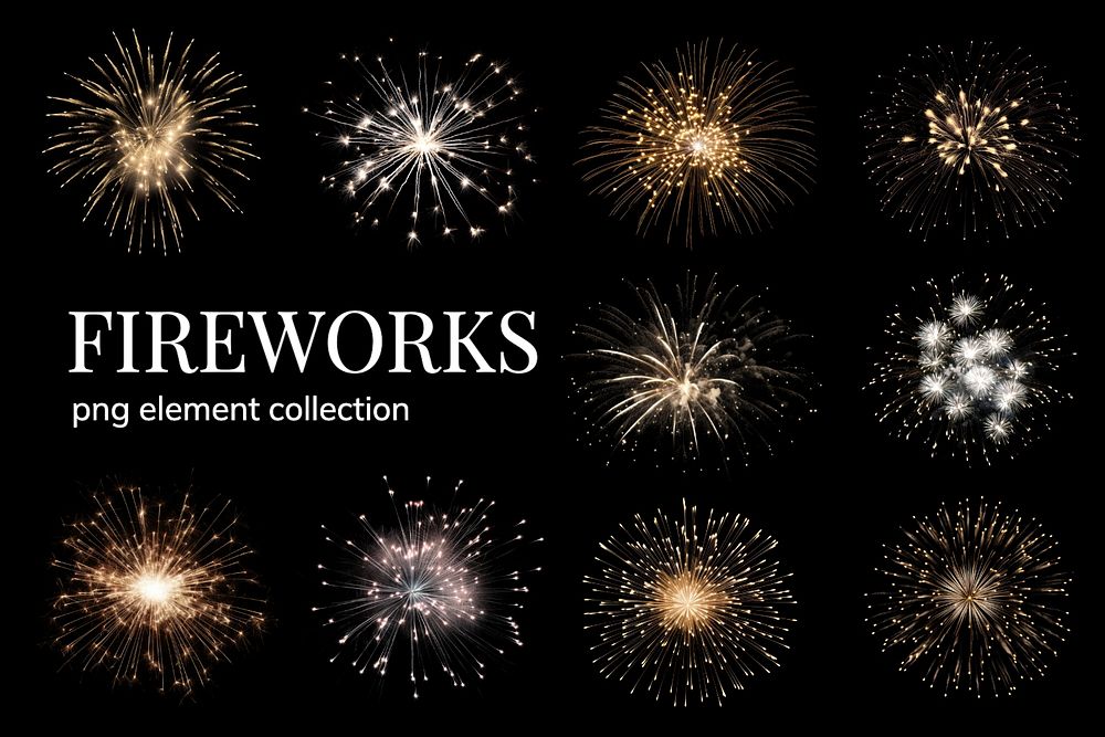 Fireworks element set, editable design | Premium Editable Design - rawpixel