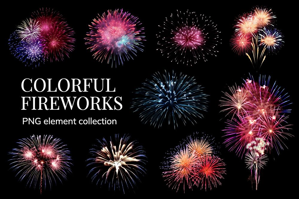 Firework effect element set, editable | Premium Editable Design - rawpixel