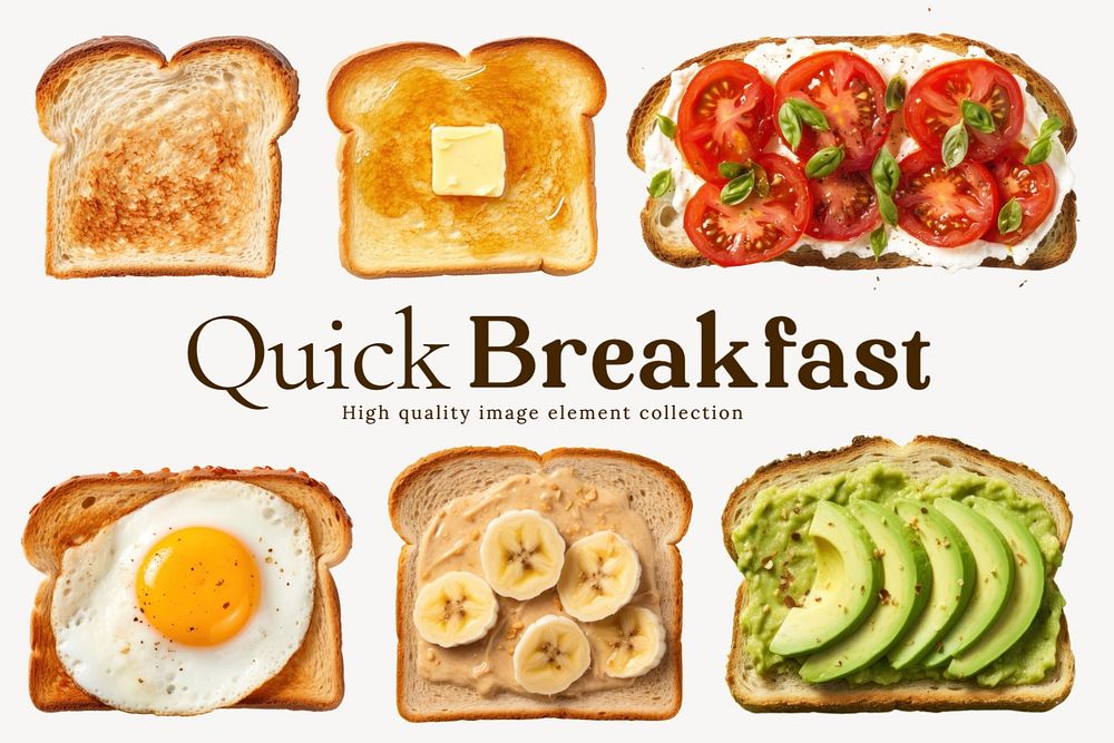 Breakfast element set, editable design | Premium Editable Design - rawpixel