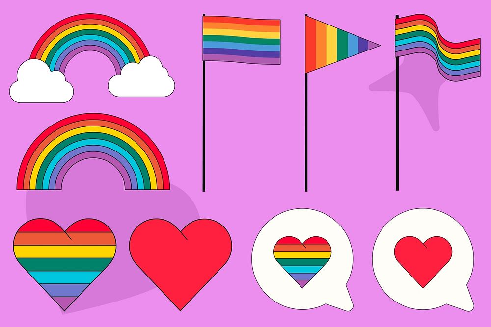 Pride month element set, editable | Premium Editable Design - rawpixel
