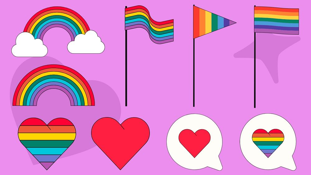 Pride month element set, editable | Premium Editable Design - rawpixel