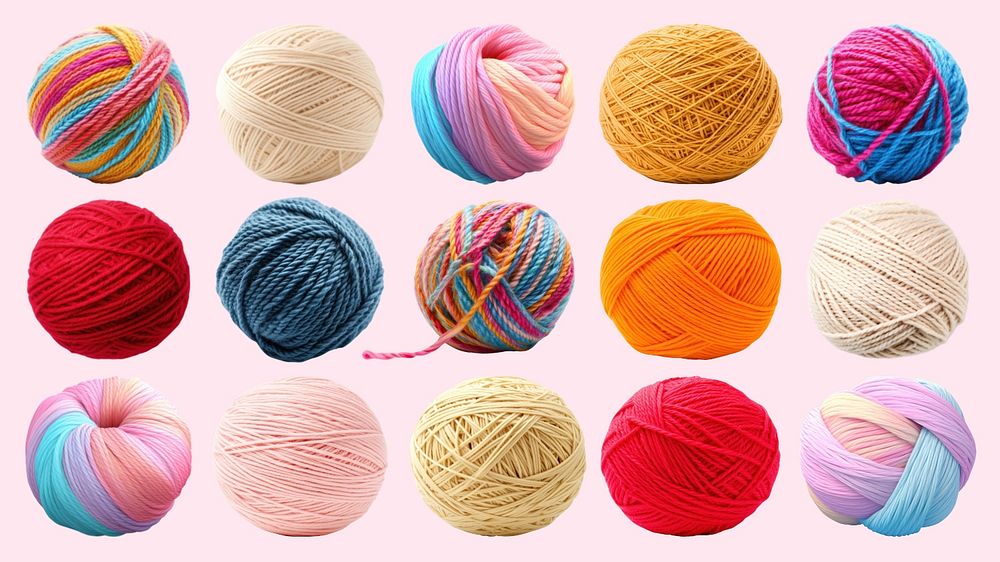 Wool ball element set, editable | Premium Editable Design - rawpixel