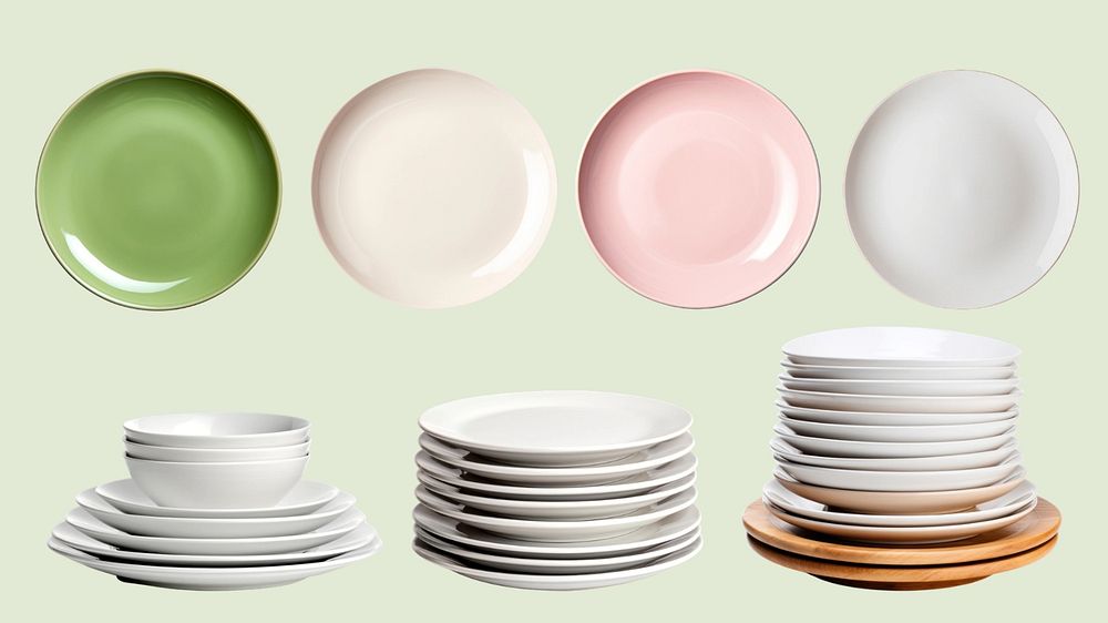 Minimal dinnerware set, editable design | Premium Editable Design ...