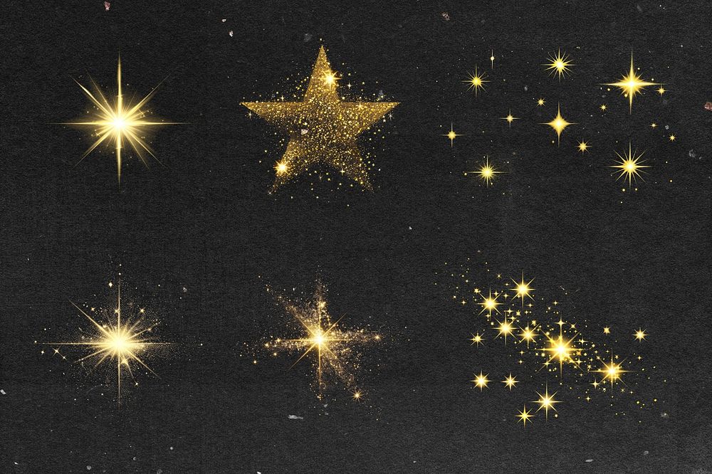 Sparkle star effect set, editable | Premium Editable Design - rawpixel