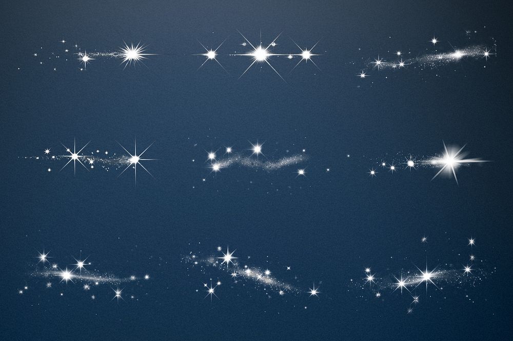 Sparkle star effect set, editable | Premium Editable Design - rawpixel