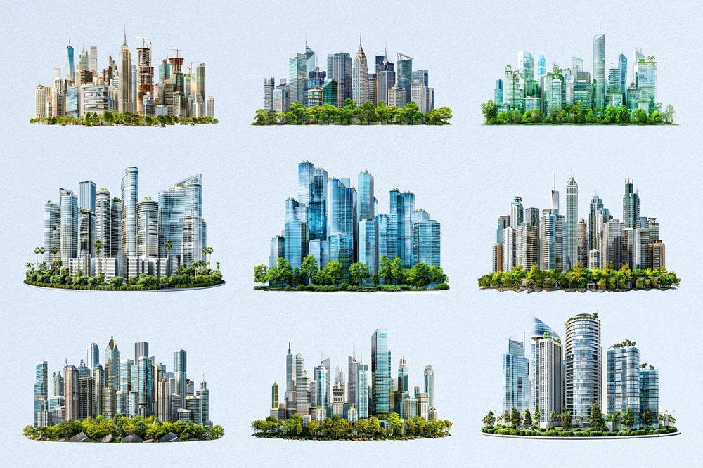 Editable Modern city design element | Premium Editable Design - rawpixel